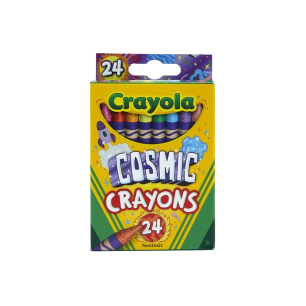 Crayola Cosmic Crayons, Pearl & Glitter Colors, 24ct Crayons - Walmart.ca