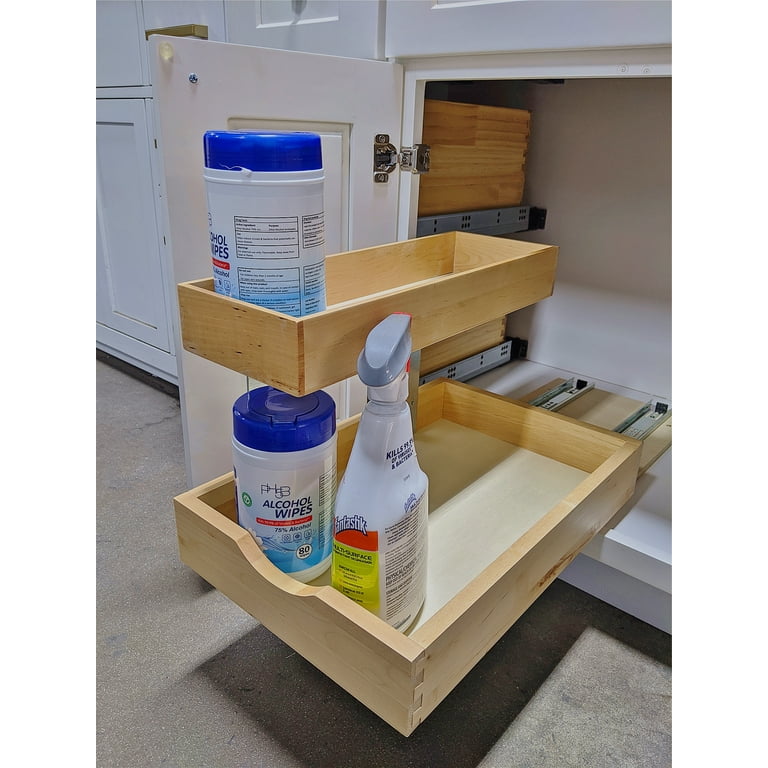 Pull Out Shelves For Bathroom Vanity Sliding Under Sink Organizer: