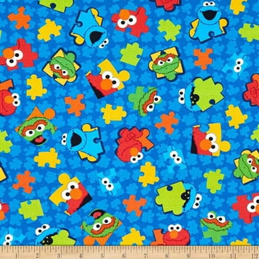 Sesame Street Abby Cotton Fabric by the Yard - Walmart.com