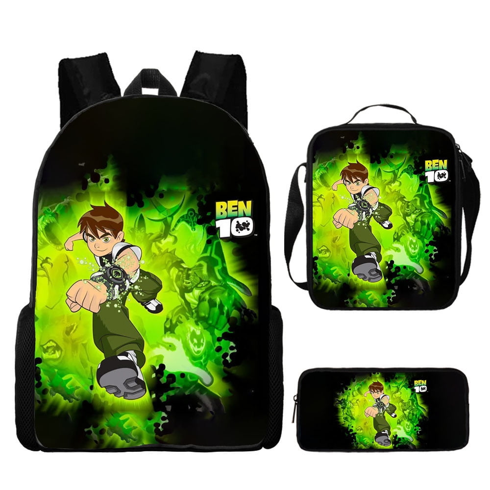 Click here for Black Ben 10 Backpack Ben 10 Student Schoolbag Ani... prices