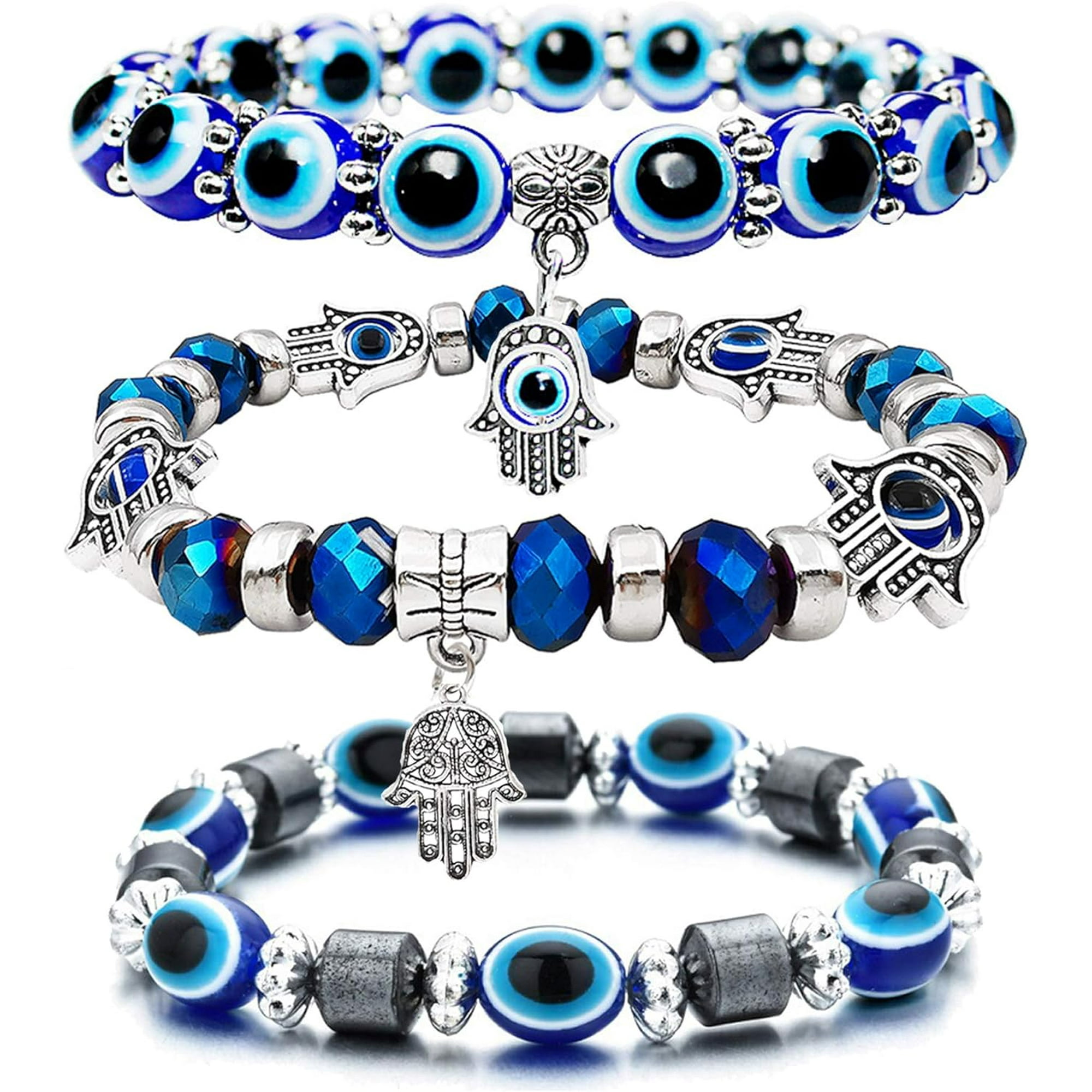 Click here for Oruyrop Evil Eye Bracelet Blue Turkish Lucky Fatim... prices