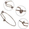 1set DIY Adjustable Brass Expandable Bangle Making with Tibetan Style ...