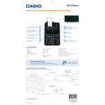 Casio DR-270R-BK Printing Calculator, 2 Color Print, Clock/Calendar ...