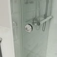 MCOCOD 56 to 61 in. W x 76 in. H Frameless Double Sliding Shower Door, 3/8" (10 mm) Clear ...