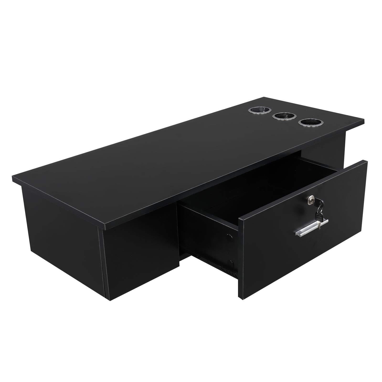 UBesGoo Barber Storage Cabinet Wall Mount Hair Styling Station Salon ...
