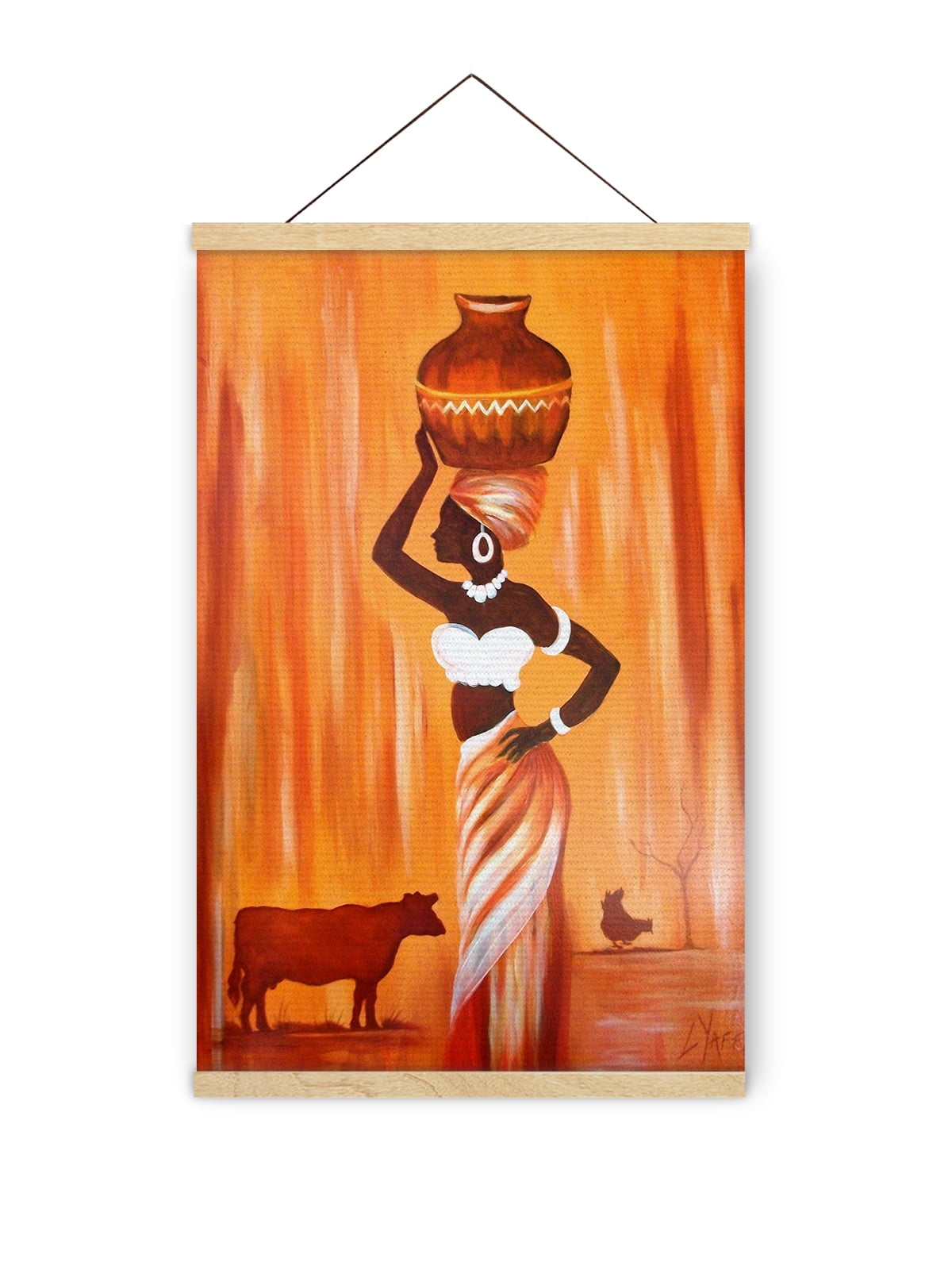 Awkward Styles Wooden magnetic poster Hanger Frame - African Woman Folk ...