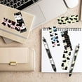 80Pcs 8 Style Self-Adhesive Coated Paper Pen Stickers Waterproof Pen ...