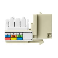 Ivory 4-Wire Surface Mount Phone Jack Telephone C0245-I - Walmart.com