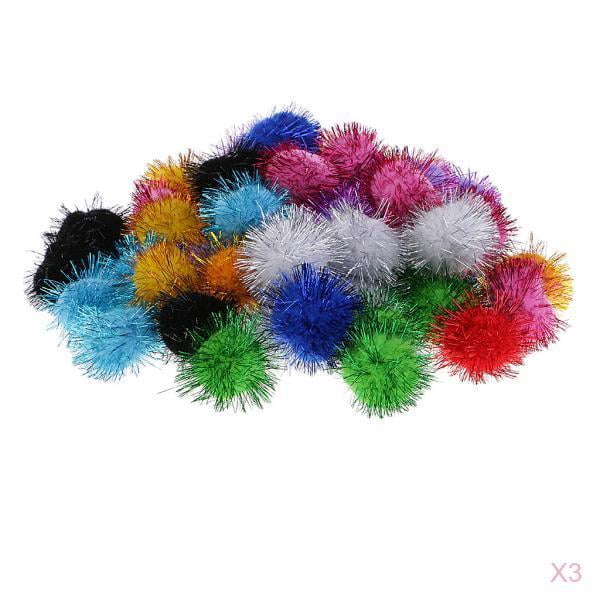 150 Piezas Pompones Conjunto de Artesanías Coloridas Artesanías ...