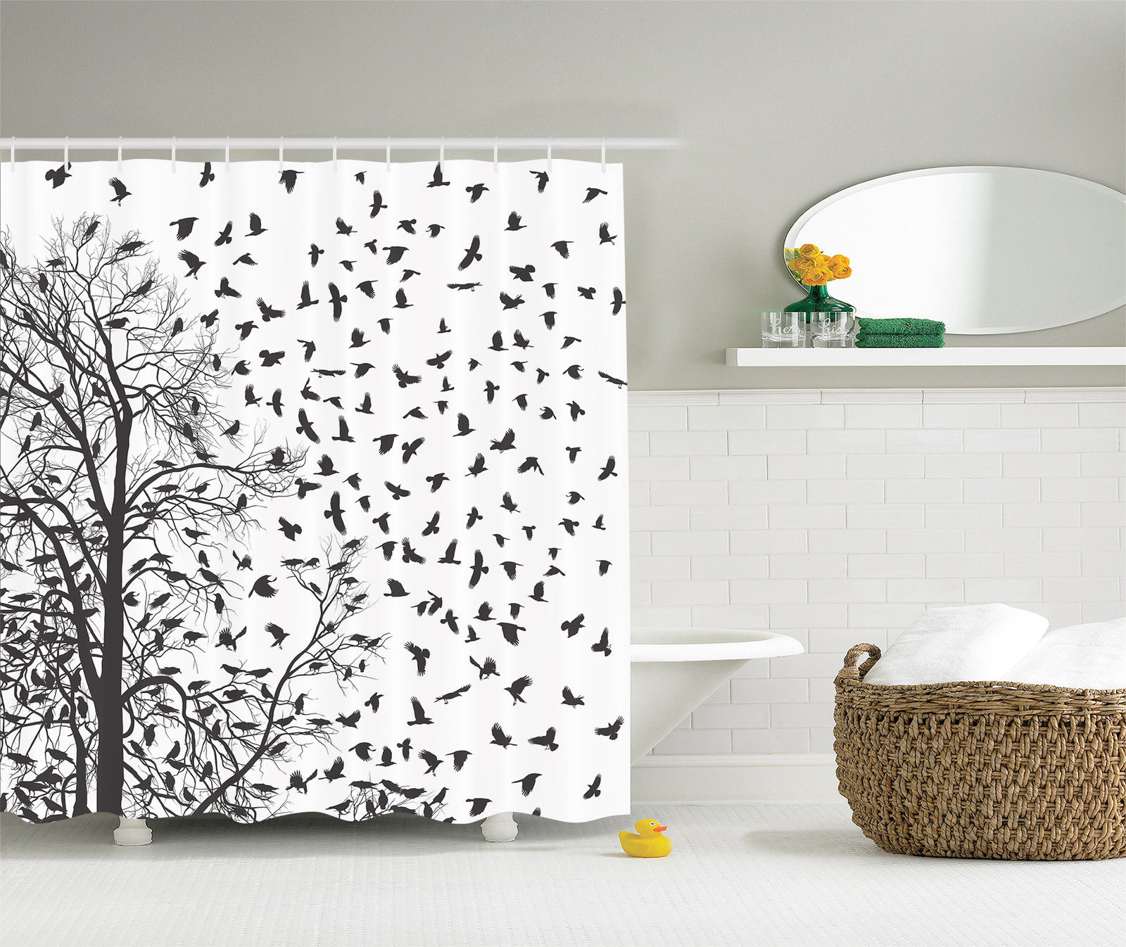 Real Tree Birch Branches Decor for Bird Love Fall Themed Novelty Shower ...