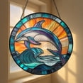 Marine Dolphin Window Hanging – Glass Style Art1901 - Walmart.com
