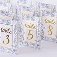 BalsaCircle 25 Blue Pieces 7" Double Sided Table Numbers Sign Holders ...