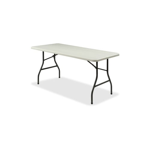 Lorell Ultra-Lite Folding Table Powder Coated Base - 72" Table Top ...