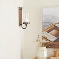 DecMode Farmhouse Rectangular Wooden Candle Wall Sconce, 5"W x 16"H ...