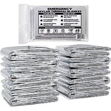 General Medi Emergency Mylar Blankets (12-Pack) - Bulk Survival Thermal ...