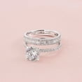 SeekLGT Silver Promise Rings Set Elegant Diamond Fashion Ring Delicate ...