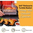 ROTO-Q 360 Cordless Rotisserie Kit w/Tumble Basket - Stainless Steel ...
