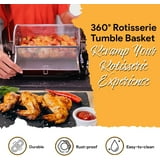 ROTO-Q 360 Cordless Rotisserie Kit w/Tumble Basket - Stainless Steel ...