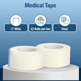 Tape for Care - 12 Rolls of 1" of Transparent Surgical Tape - 10 Yards ...