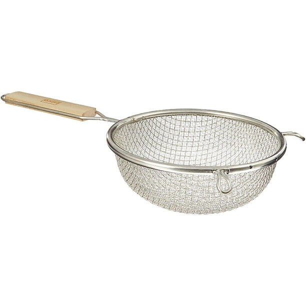 winco mst-6d strainer, 6.25-inch diameter, medium double mesh, tin, tan ...