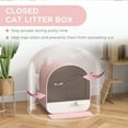 PawHut Cat Litter Box, Hooded Design with Lid, Scoop and Filter ...