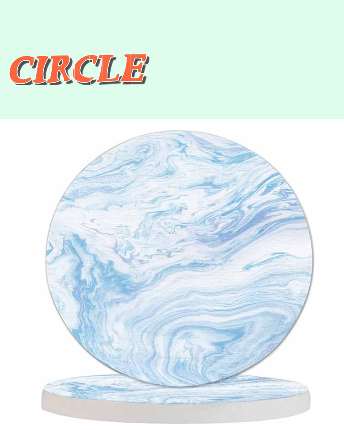 Marbled Textures Table Coasters for Drinks - Walmart.com