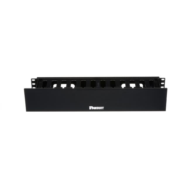 PANDUIT PatchLink Horizontal Cable Manager - Cable Manager - Black - 2U ...