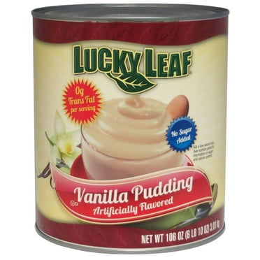 lucky leaf trans fat free chocolate pudding, 112 ounce -- 6 per case ...