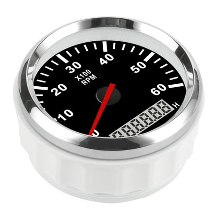 Backlight Tachometer,Tachometer Gauge 6000RAM Red Tachometer Digital ...