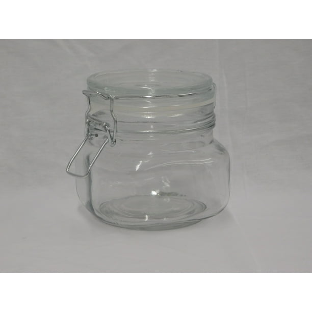 Mainstays Kitchen Storage 17-Ounce Clear Glass Lock Lid Jar - Walmart.com
