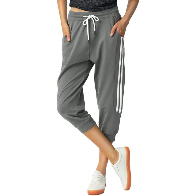 SPECIAL MAGIC Women's Sweat pants Capri Joggers Sweatpants Cargo Pants Jogging Pants for Women ...