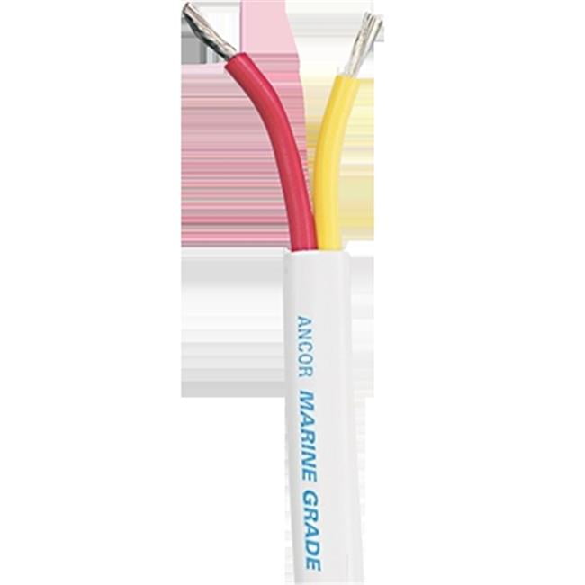 Ancor 124102 Marine Grade Duplex Cable, 10 AWG, Flat Red/Yellow, 25 ...