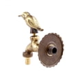 Renovators Supply Antique Brass Finish Outdoor Garden Faucet, Bird ...