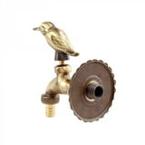 Renovators Supply Antique Brass Finish Outdoor Garden Faucet, Bird ...