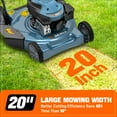 SENIX Gas Lawn mower, 20in Cutting Blade 21in Cutting Deck, 144cc 4 ...