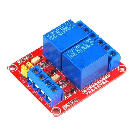 2 Channel 5V 12V 24V Relay Module Board High and Low Level DC Control ...