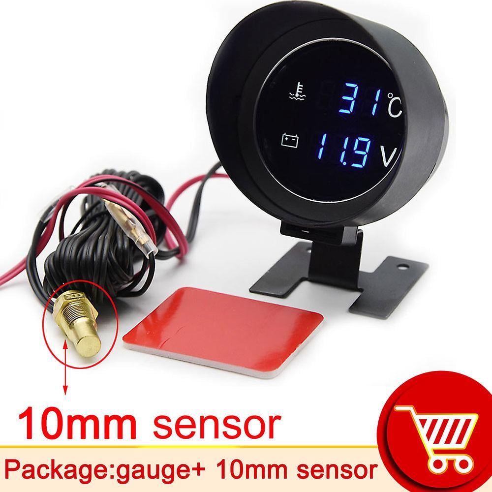 Hd Car Water Temperature Gauge + Water Temp Sensor 10mm With Radiator ...