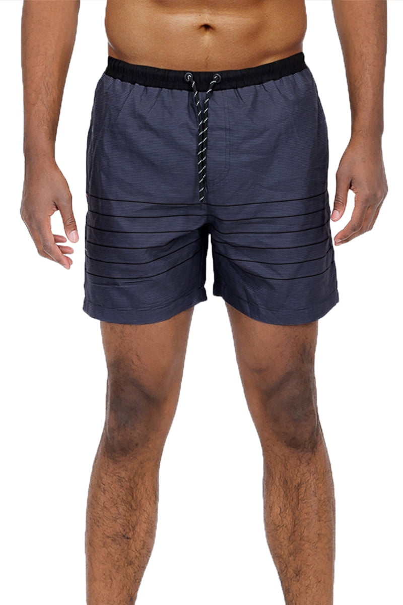 Weiv Men's Striped Swim Trunks 5.5" Quick Dry Beach Swim Shorts for Men ...