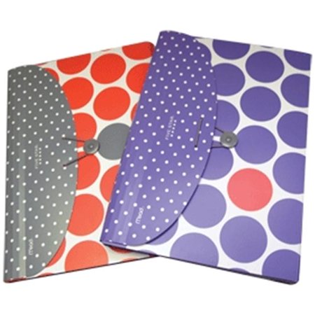 Mead Five Star Dots Expanding File Asst 9.25x13 6 Pocket 35106 Pack Of ...