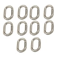 balikha 10Pcs Spring Oval Rings Oval Carabiner Metal Split Rings ...