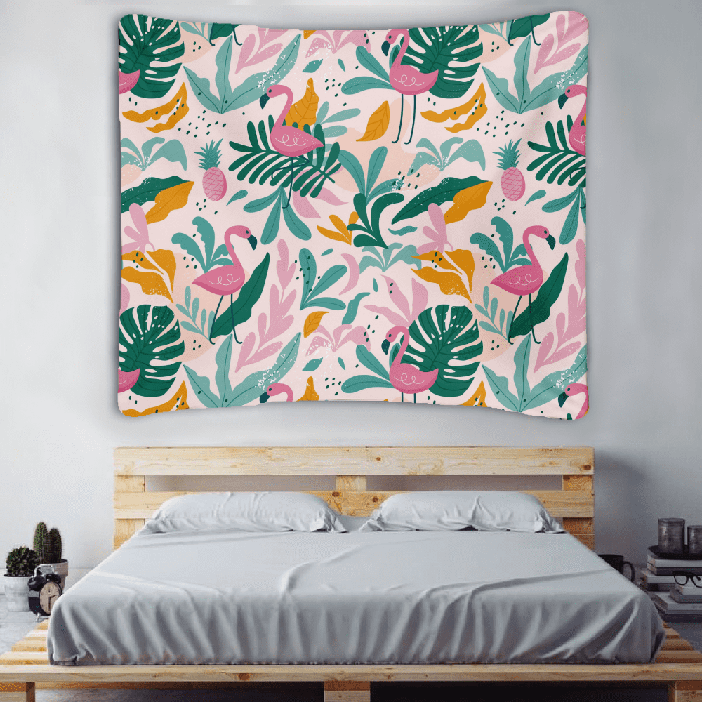 Flamingo Hanging Tapestry Popular Graceful Art Room Decor for Aged 7 to ...