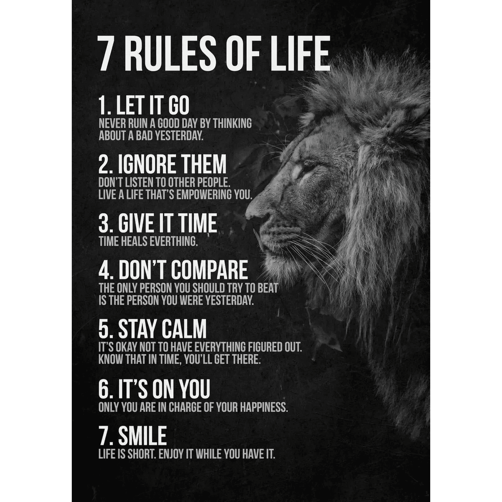 Click here for Nobrand 1pc Inspirational Success Quotes Lion Clas... prices