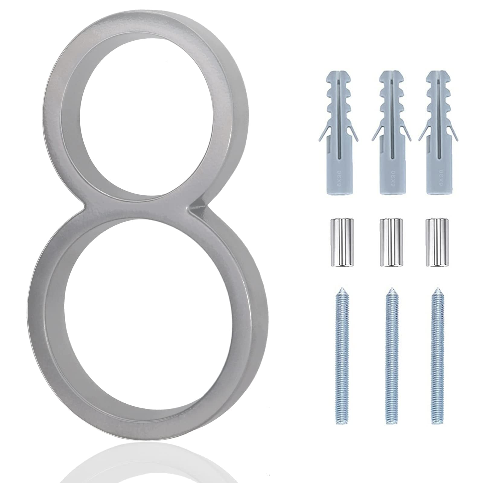 Outdoor House Numbers, 5 Inch Modern House Numbers, DIY Floating ...