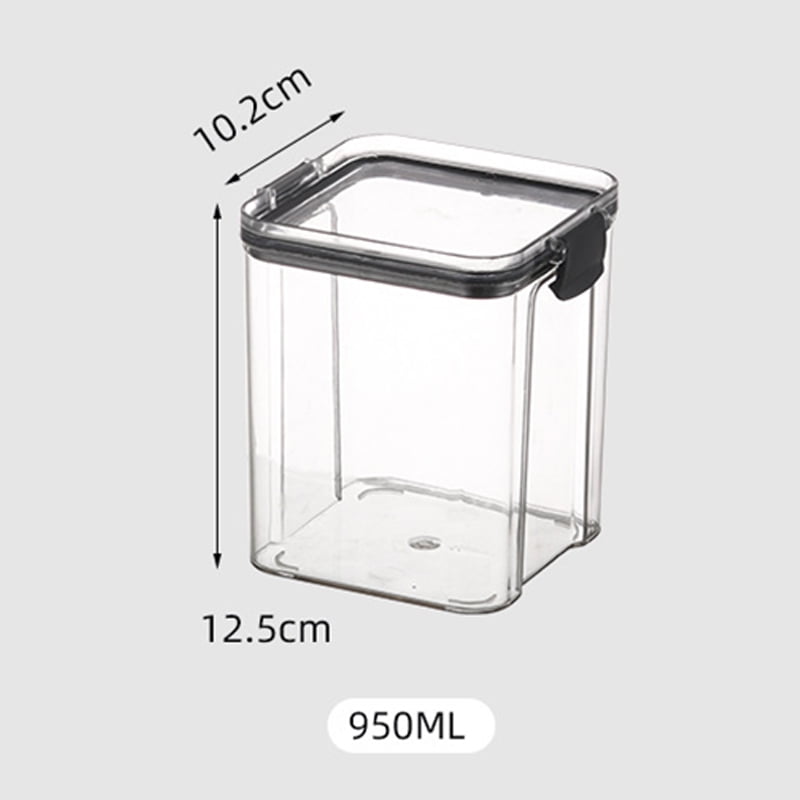 Clear Storage Box With Sealed Lid Large Plastic Leak-Proof Food Bins ...