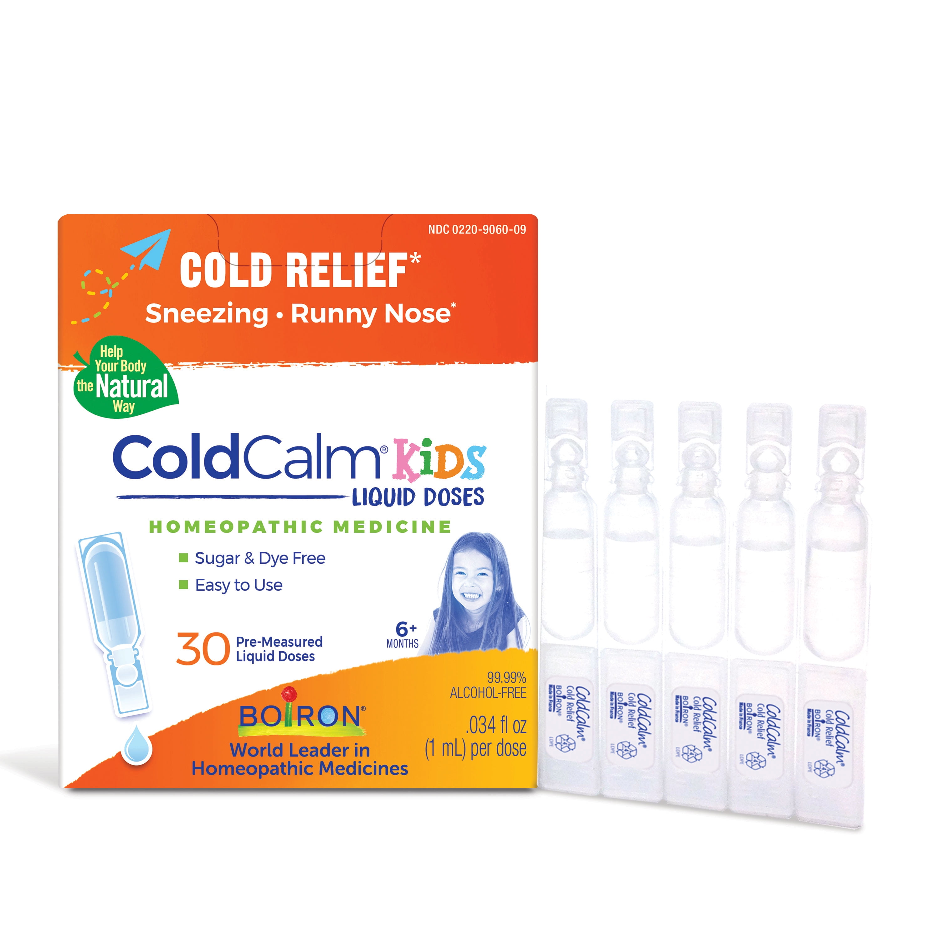 Boiron Coldcalm Kids Liquid Dose, Homeopathic Medicine for Cold Relief ...