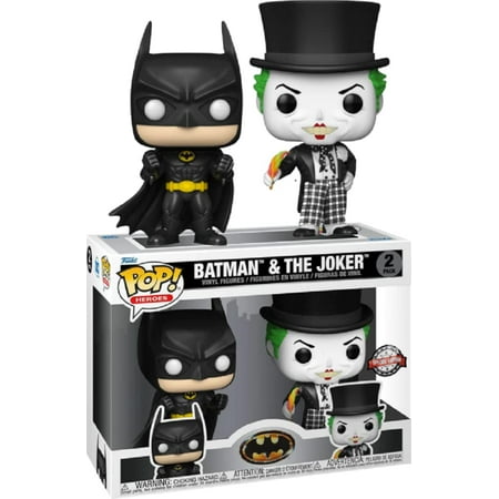 Funko Batman and The Joker Pop Vinyl Figures GameStop Exclusive Walmart