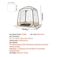 VEVOR Pop-Up Sports Tent, 72x72 in Clear Bubble Tent for 2-4 Persons ...