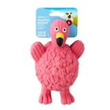Vibrant Life Playful Buddy Flamingo Latex Dog Toy Squeaks Light ...