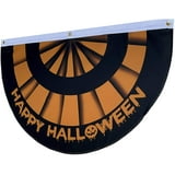 Festive Happy Halloween Bunting Flag – 18” x 36”, Orange & Black, Jack ...