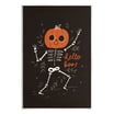 Hello Boo Halloween Smiling Skeleton Holiday Graphic Art Unframed Art ...